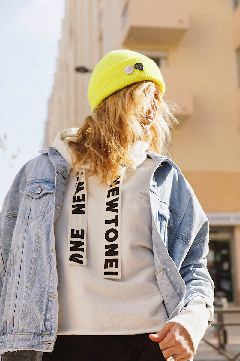 Bonnet Fit Hayer Bleed Sun 65,00 € ~~ Créateur prêt à porter NEWTONE BRAND | Madone